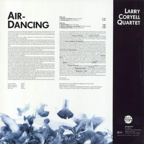 Larry Coryell Air Dancing German vinyl LP album (LP record) (798121)