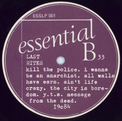 Last Rites This Is The Reaction UK vinyl LP album (LP record) (792899)