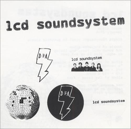 LCD Soundsystem LCD Soundsystem - Sticker Sheets UK Promo memorabilia ...