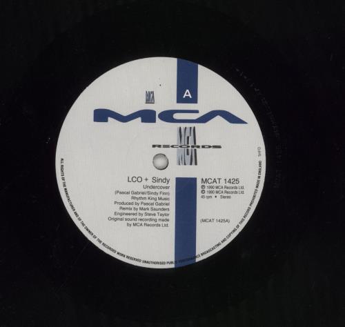 LCO + Sindy Undercover UK 12" vinyl single (12 inch record / Maxi ...
