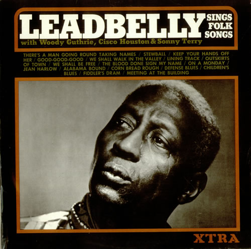 Leadbelly Sings Folk Songs UK vinyl LP album (LP record) (530205)