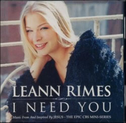Leann Rimes I Need You US Promo CD single (CD5 / 5") (154744)