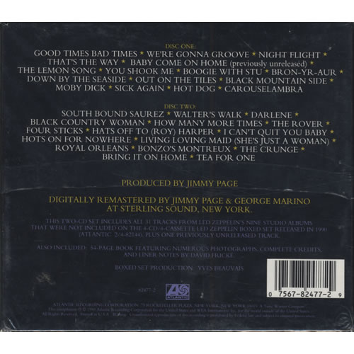 Led Zeppelin Boxed Set 2 - Sealed US 2 CD album set (Double CD) (442111)