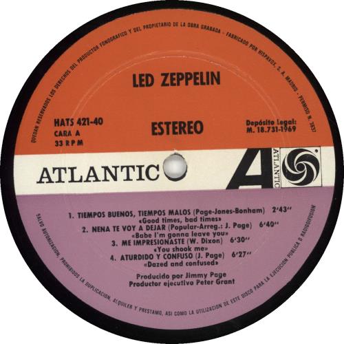 Led Zeppelin Led Zeppelin - Blue Box Spanish vinyl LP album (LP record ...