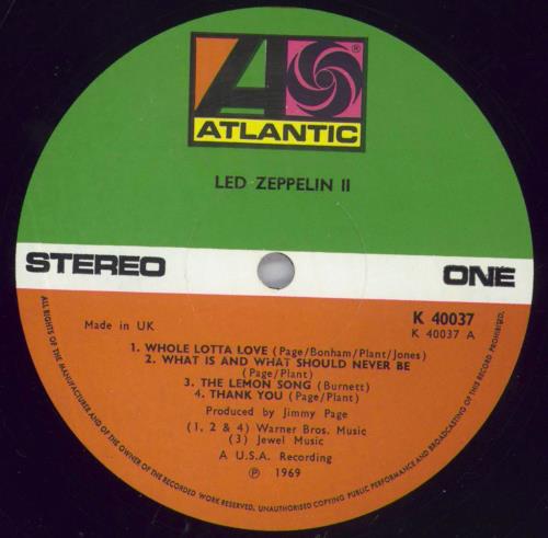 Led Zeppelin Led Zeppelin II - 5th UK vinyl LP album (LP record) (829246)