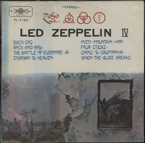 Led Zeppelin Led Zeppelin IV Taiwanese vinyl LP album (LP record) (568280)