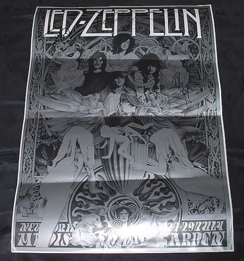 Led Zeppelin Live At Madison Square Gardens - Fully Autographed! UK ...