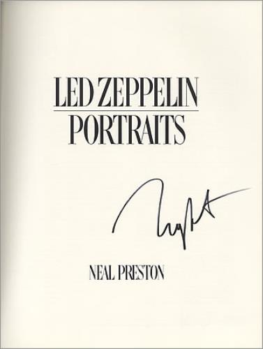 Led Zeppelin Portraits - Autographed US book (378065) BOOK