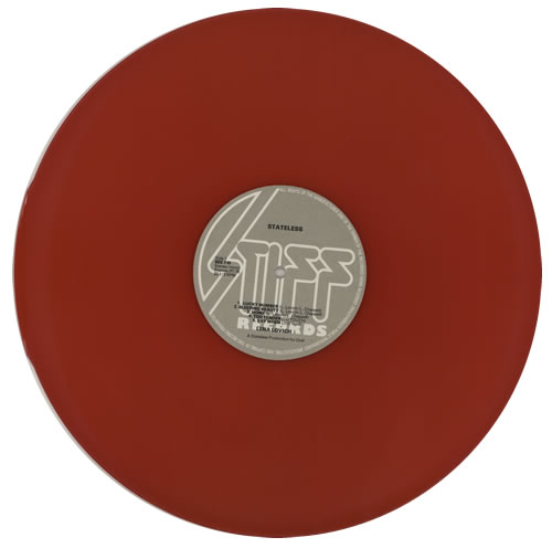 Lene Lovich Stateless - Red vinyl UK vinyl LP album (LP record) (573100)