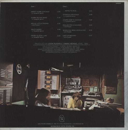 Leon Russell Asylum Choir II US vinyl LP album (LP record) (757119)