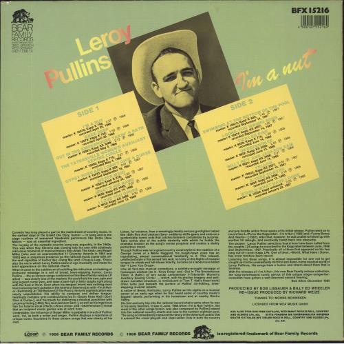 Leroy Pullins I'm A Nut German vinyl LP album (LP record) (810520)