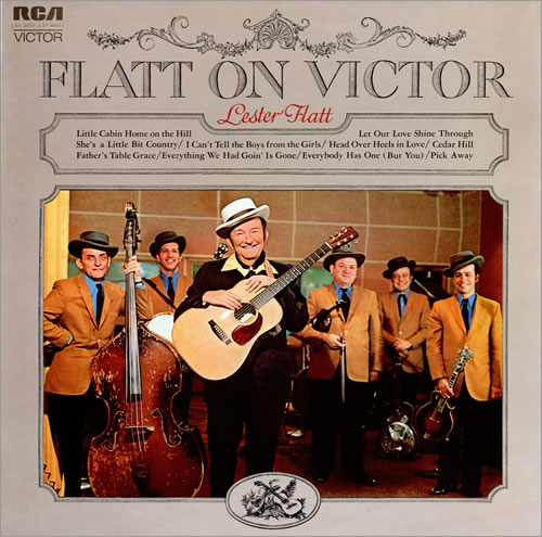 Lester Flatt Flatt On Victor UK vinyl LP album (LP record) (461372)