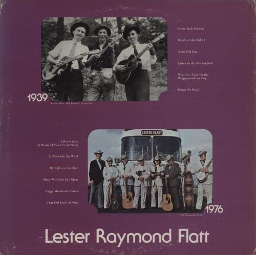 Lester Flatt Lester Raymond Flatt US vinyl LP album (LP record) (758337)
