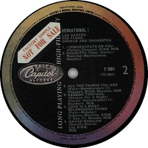 Les Baxter Sensational! - Factory Sample UK vinyl LP album (LP record ...