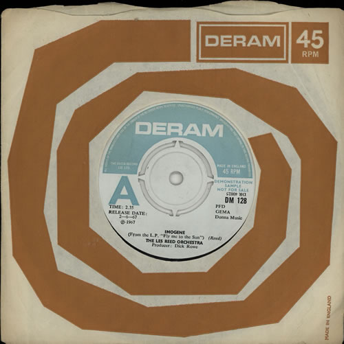 Les Reed Imogene UK Promo 7" vinyl single (7 inch record / 45) (577304)