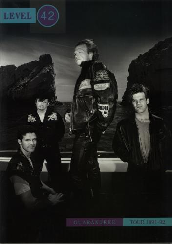Level 42 Guaranteed Tour 1991-1992 UK tour programme (92884) TOUR PROGRAMME