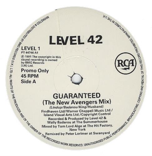 Level 42 Guaranteed UK Promo 12" vinyl single (12 inch record / Maxi ...