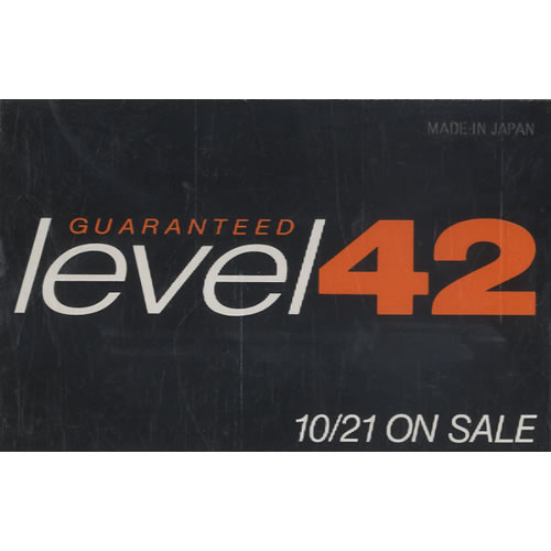 Level 42 Guaranteed Japanese Promo cassette album (463475)