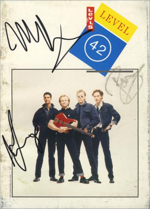 Level 42 Level 42 - Autographed UK tour programme (463107) SIGNED TOUR ...