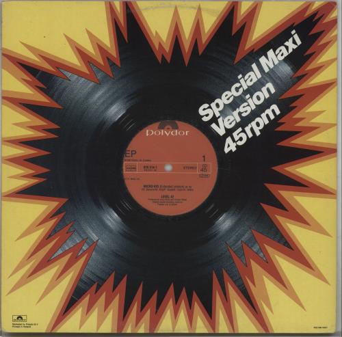 Level 42 Microkid Dutch 12" vinyl single (12 inch record / Maxi-single ...