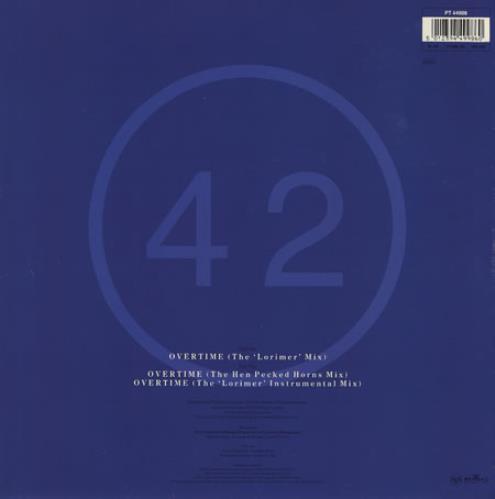 Level 42 Overtime UK 12" vinyl single (12 inch record / Maxi-single ...