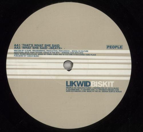 Likwid Biskit Substance UK 12" vinyl single (12 inch record / Maxi ...