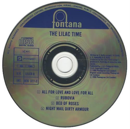 Lilac Time All For Love And Love For You UK CD single (CD5 / 5") (70851)