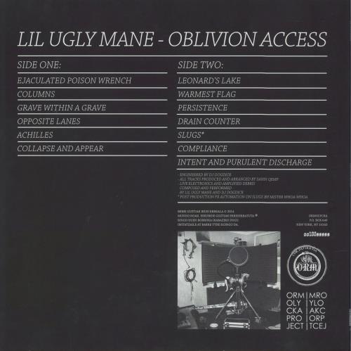 Lil Ugly Mane Oblivion Access - Tombstone Vinyl US vinyl LP album (LP record) (814295)
