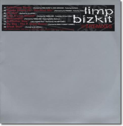 Limp Bizkit Remixes UK Promo 12" vinyl single (12 inch record / Maxi ...