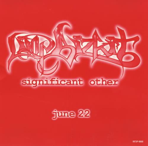 Limp Bizkit Significant Other US Promo CD album (CDLP) (398128)