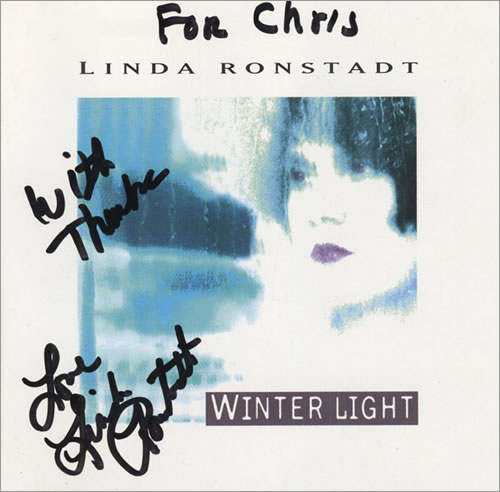 Linda Ronstadt Winter Light - Autographed US CD album (CDLP) (442209)