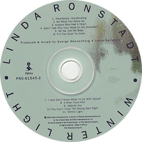 Linda Ronstadt Winter Light US Promo CD album (CDLP) (156538)