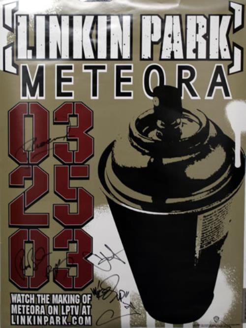 Linkin Park Meteora - Autographed US Promo memorabilia (547367) SIGNED ...