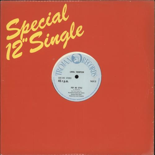 Linval Thompson Pop No Style UK 12" vinyl single (12 inch record / Maxi ...