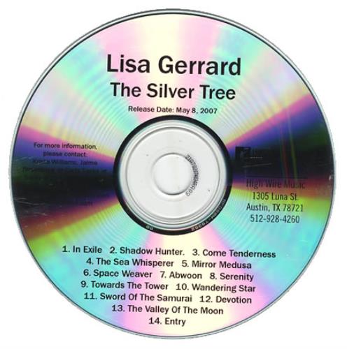 Lisa Gerrard The Silver Tree US Promo CD-R acetate (401628)