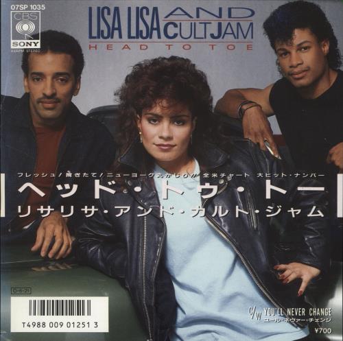 Lisa Lisa & Cult Jam Head To Toe Japanese Promo 7" vinyl single (7 inch ...