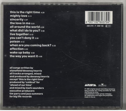 Lisa Stansfield Affection German CD album (CDLP) (232678)