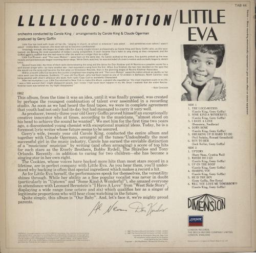 Little Eva Llllloco-Motion UK vinyl LP album (LP record) (810671)