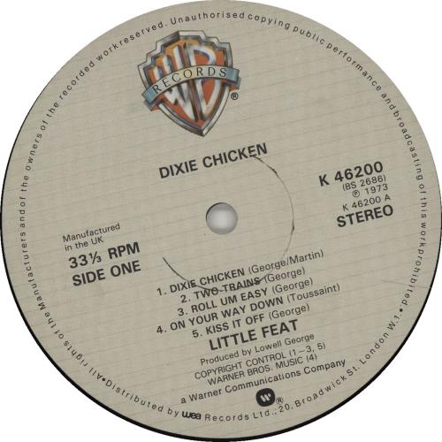 Little Feat Dixie Chicken - Cream Label UK vinyl LP album (LP record ...
