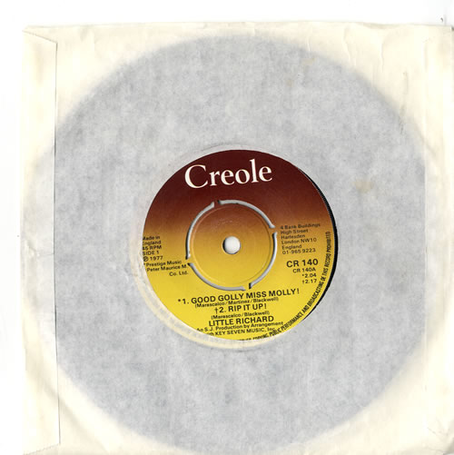 Little Richard Good Golly Miss Molly! UK 7" vinyl single (7 inch record / 45) (601794)