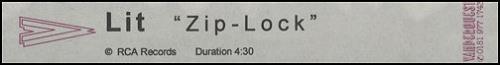 Lit Zip-Lock UK Promo video (VHS or PAL or NTSC) (180447)