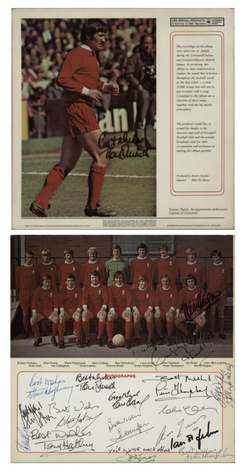 Liverpool FC The Kop Choir - Autographed UK vinyl LP album (LP record ...