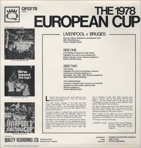 Liverpool FC The Legend Of Europe UK vinyl LP album (LP record) (119649)