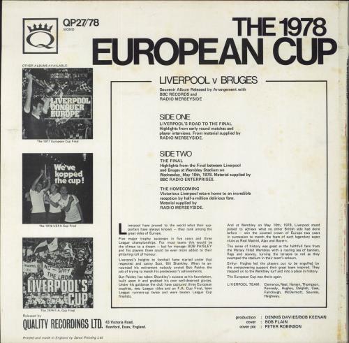 Liverpool FC The Legend Of Europe UK vinyl LP album (LP record) (119649)