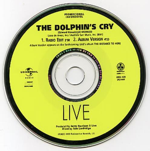 Live The Dolphin's Cry Brazilian Promo CD single (CD5 / 5") (285949)