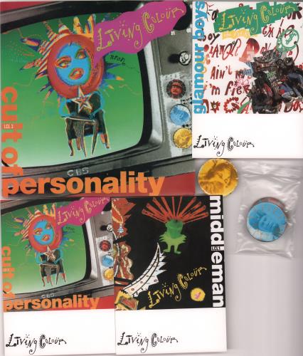 Living Colour Cult Of Personality UK 7" single box set (57928)