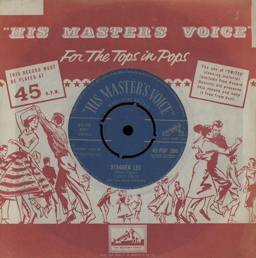 Lloyd Price Stagger Lee UK 7" vinyl single (7 inch record / 45) (571601)