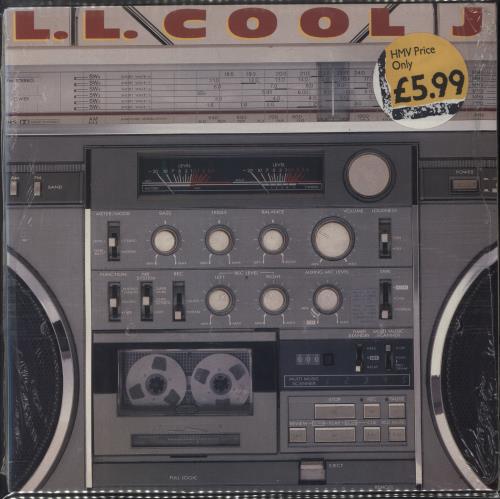 LL Cool J Radio - shrink UK vinyl LP album (LP record) (818976)