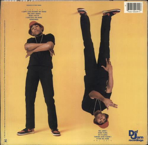 LL Cool J Radio - stickered shrink US vinyl LP album (LP record) (715436)