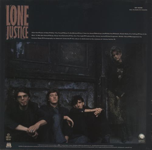 Lone Justice Lone Justice UK vinyl LP album (LP record) (799267)